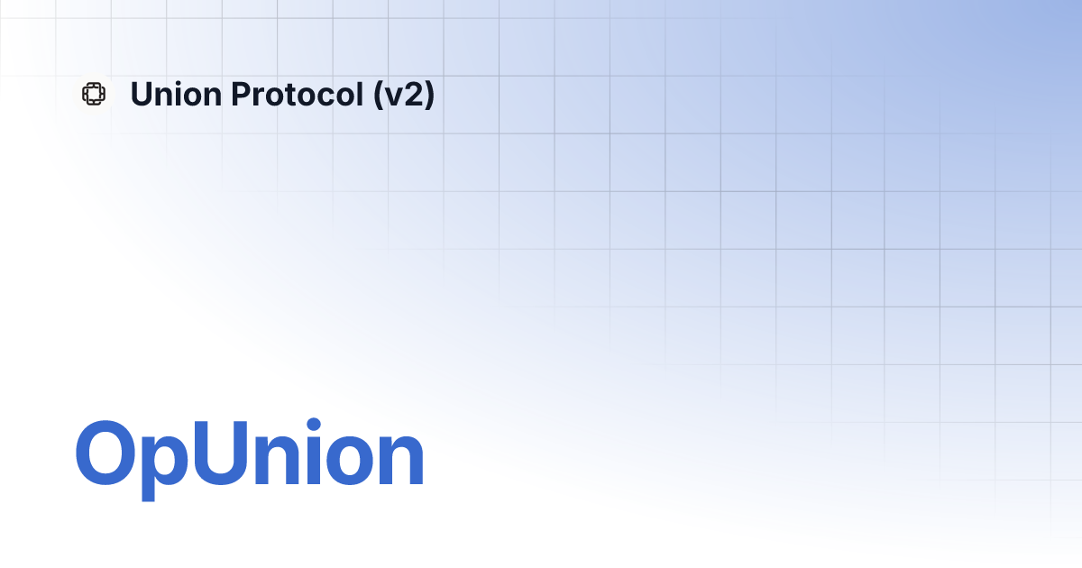 OpUnion | Union Protocol (v2)