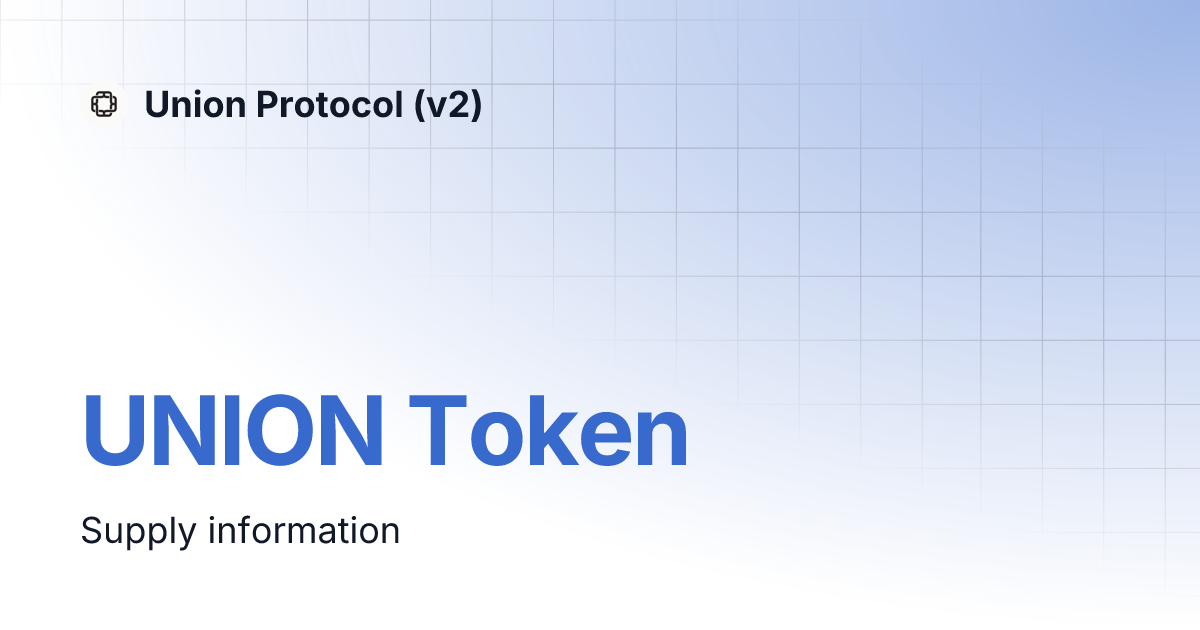 UNION Token | Union Protocol (v2)